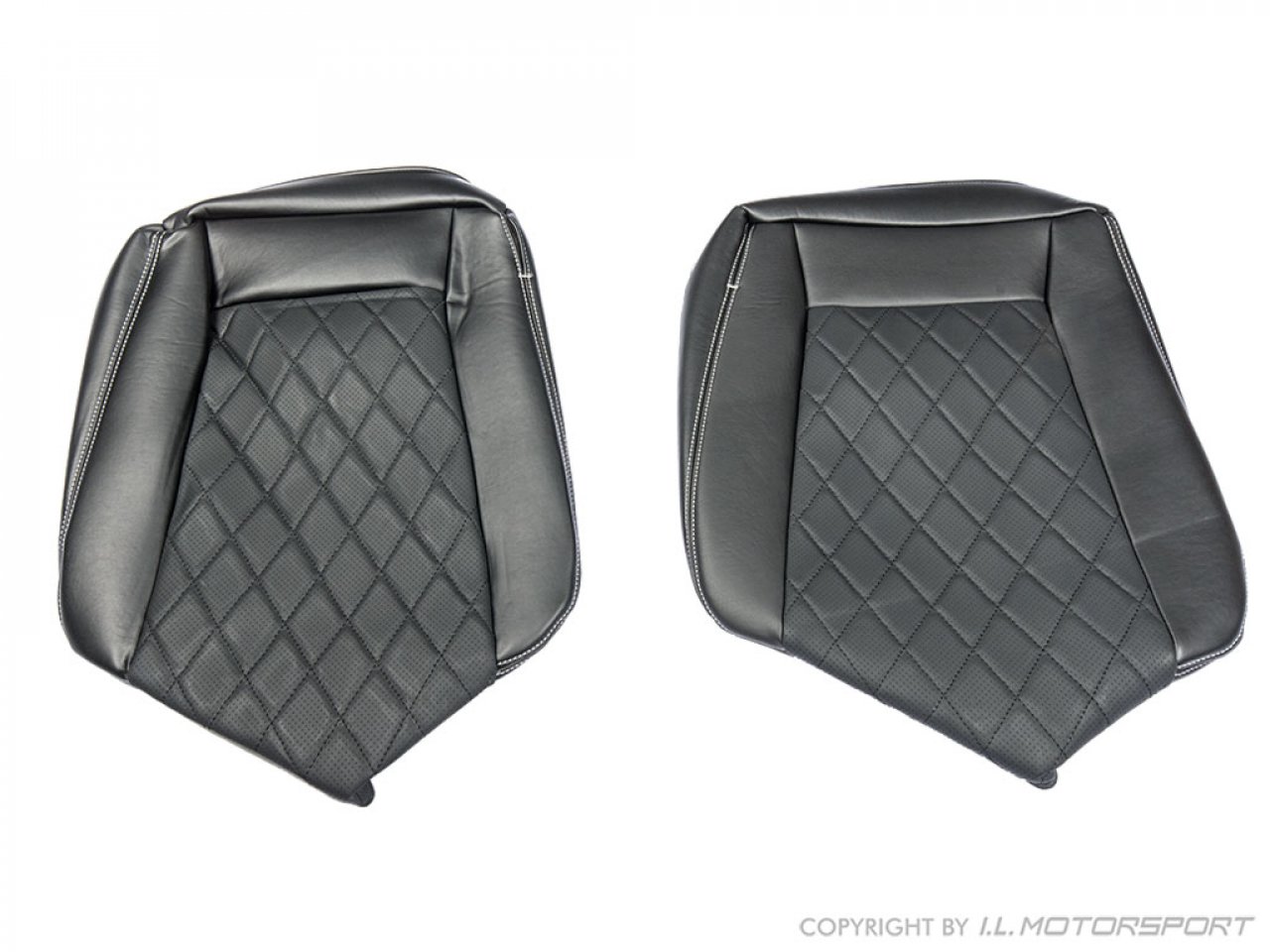 MX-5 IL Motorsport set of genuine leather seat covers silver…