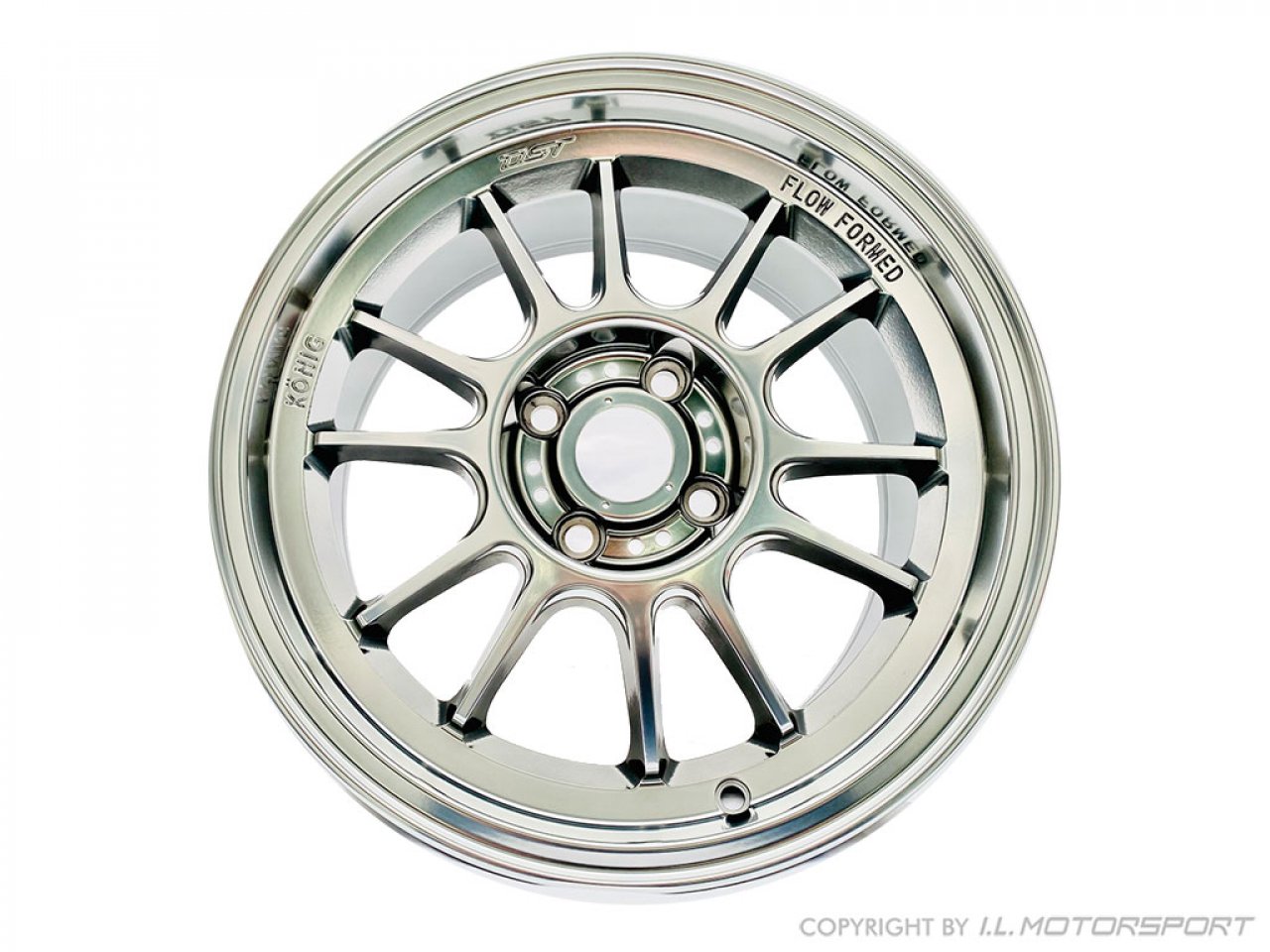 MX-5 King Wheels Hypergram Rim Set Hyper Chrome 8.0Jx15…