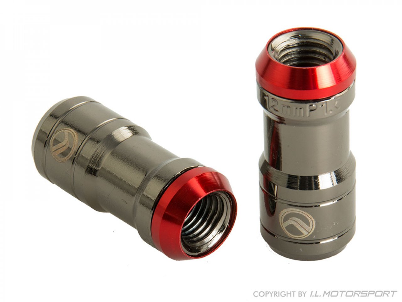 MX-5 Customized wheel lock set 16 pieces red, M12 x 1.5