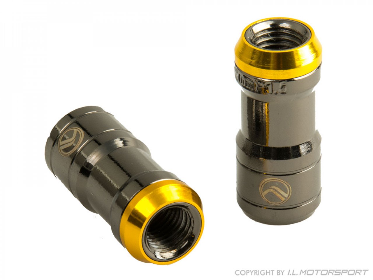 MX-5 Customized wheel lock set 16 pieces gold, M12 x 1.5