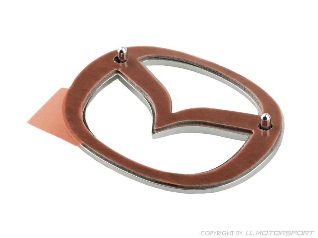 MX-5 Embleem Mazda "Wings" Chroom Achterzijde