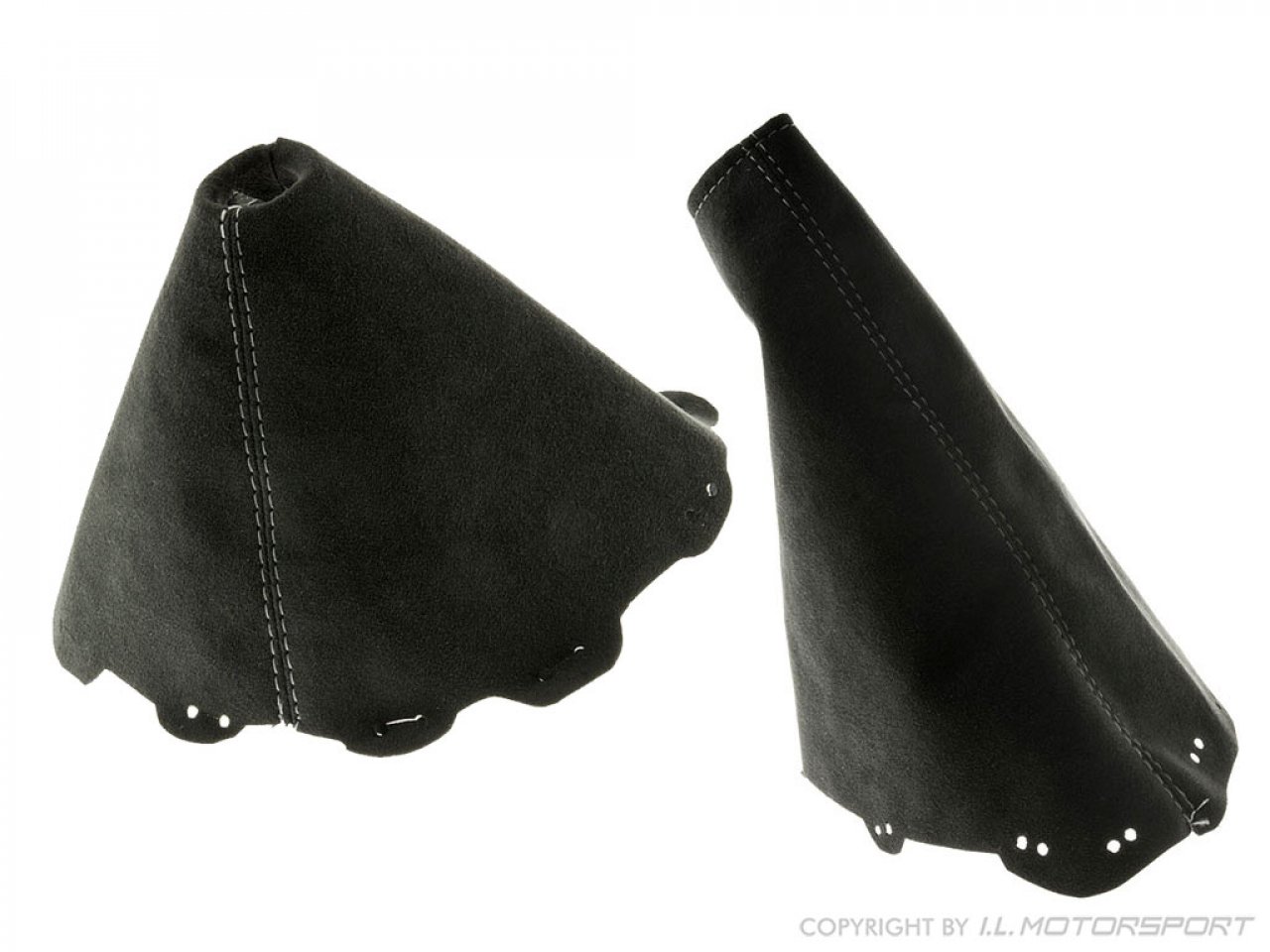 I.L. Set Gear/Handbrake Lever Gaitor, Alcantara silver…