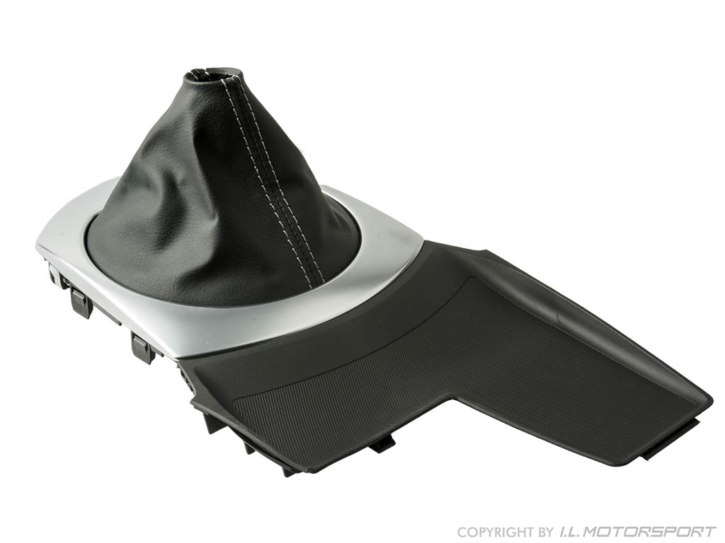 MX-5 Shifter Panel On Center Console Silver Stitching