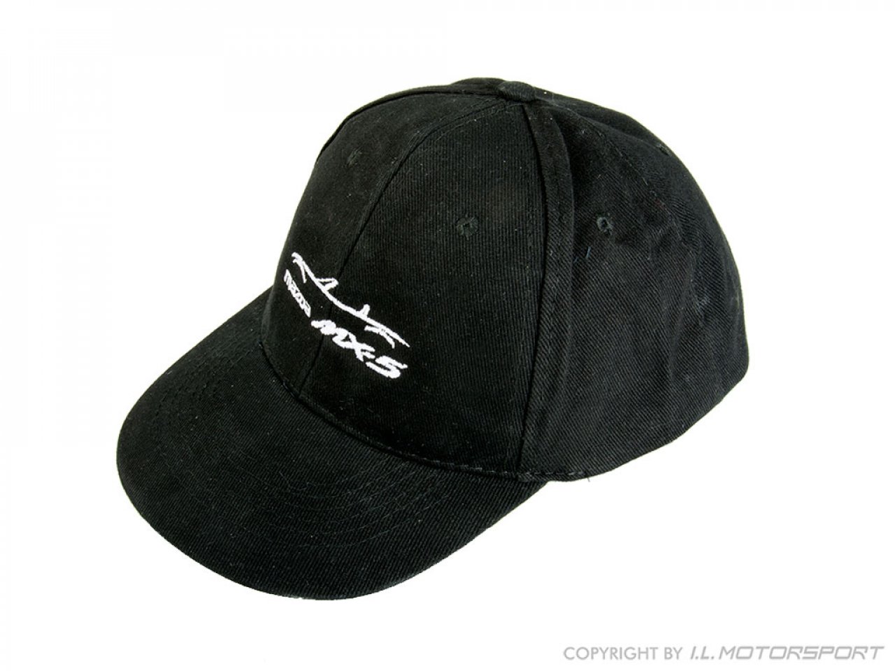 MX-5 Mazda baseball cap heavy twill cap black "MX-5 white"