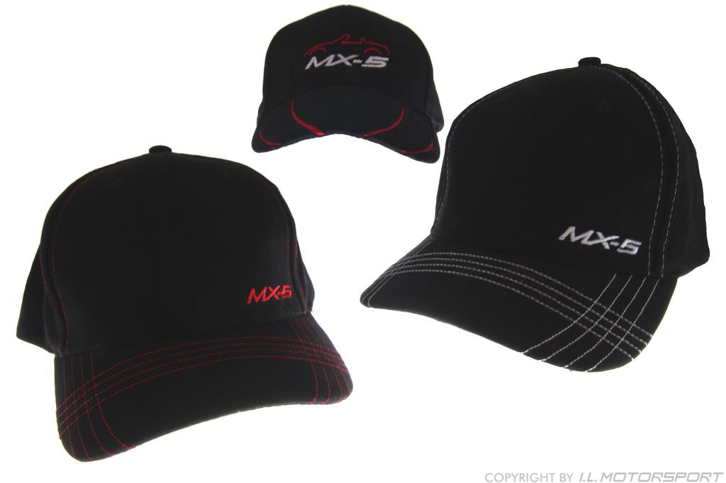 MX-5 Cap "Race" Black & White